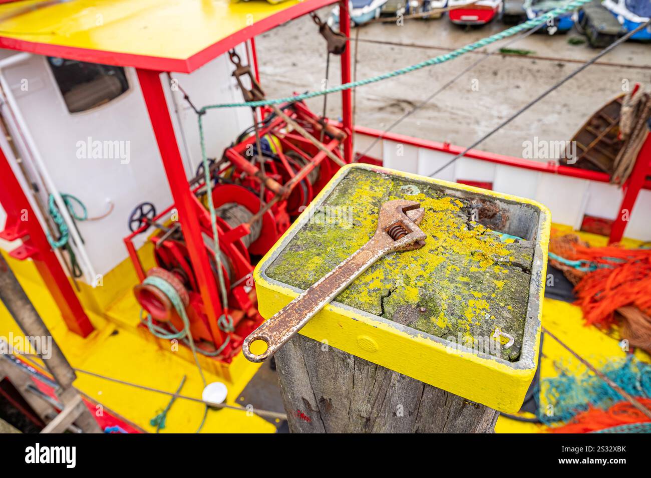 Fishing Boats, Queenborough Harbour, Sheerness, Isle of Sheppey Stock ...