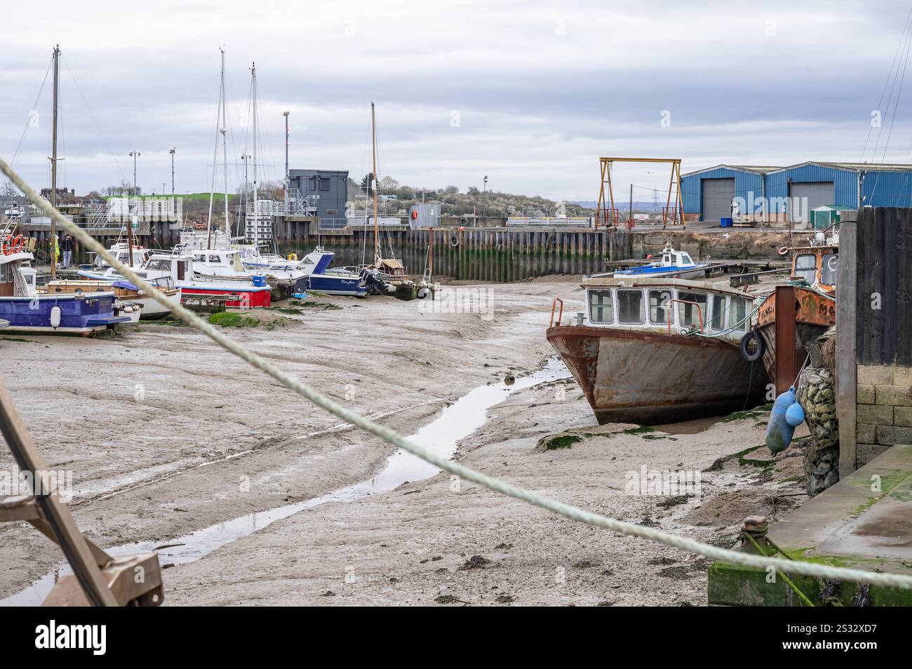 Fishing Boats, Queenborough Harbour, Sheerness, Isle of Sheppey Stock ...