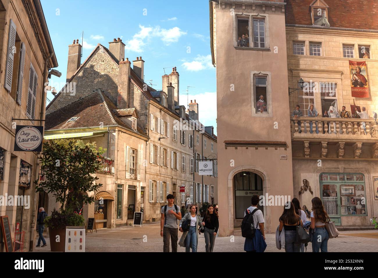 Dole, France. September 20th 2024 Beautiful architecture of Dole in the ...