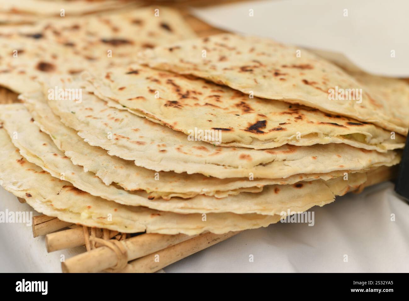 Traditional Turkish flat bread Borek Stock Photo - Alamy