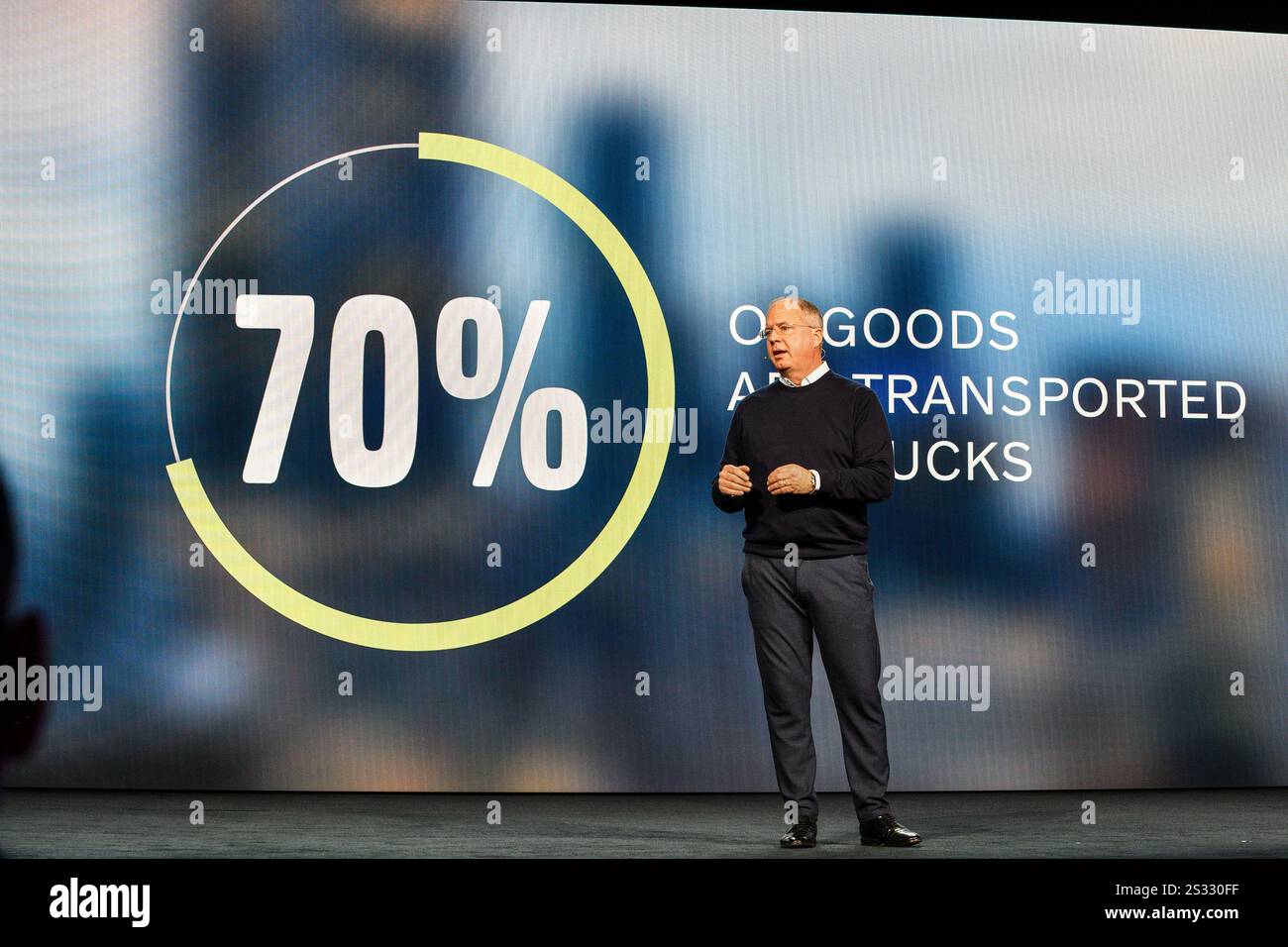 LAS VEGAS, Nevada - Martin Lundstedt Speaking at Volvo Group Keynote ...