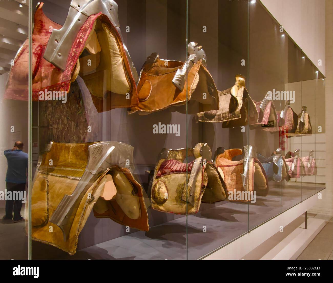 Collection of horse saddles on display in a gallery Royal Collections ...