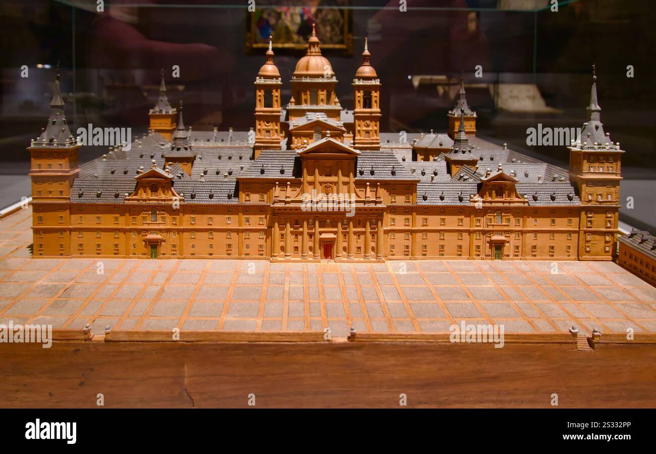 Scale model of the royal monastery of el escorial hi-res stock ...