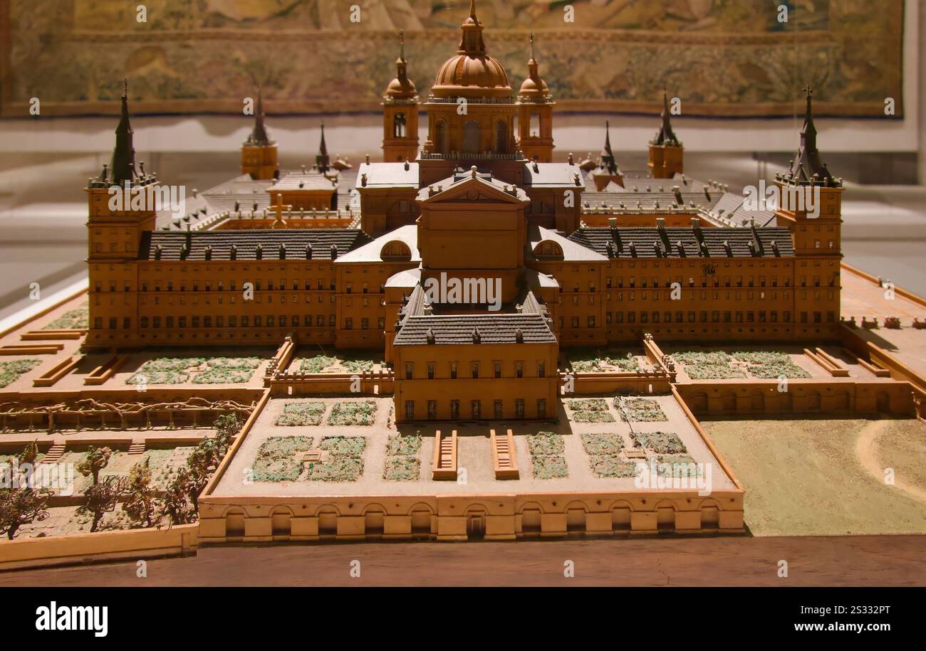 Scale model of the royal monastery of el escorial hi-res stock ...