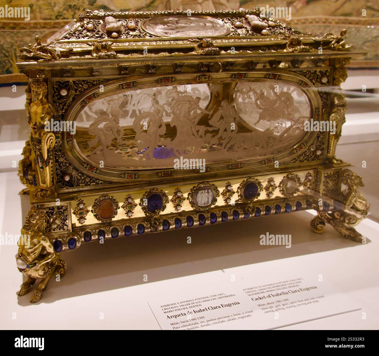 Circa 1580-1584 Casket of Isabella Clara Eugenia Glass attributed to ...