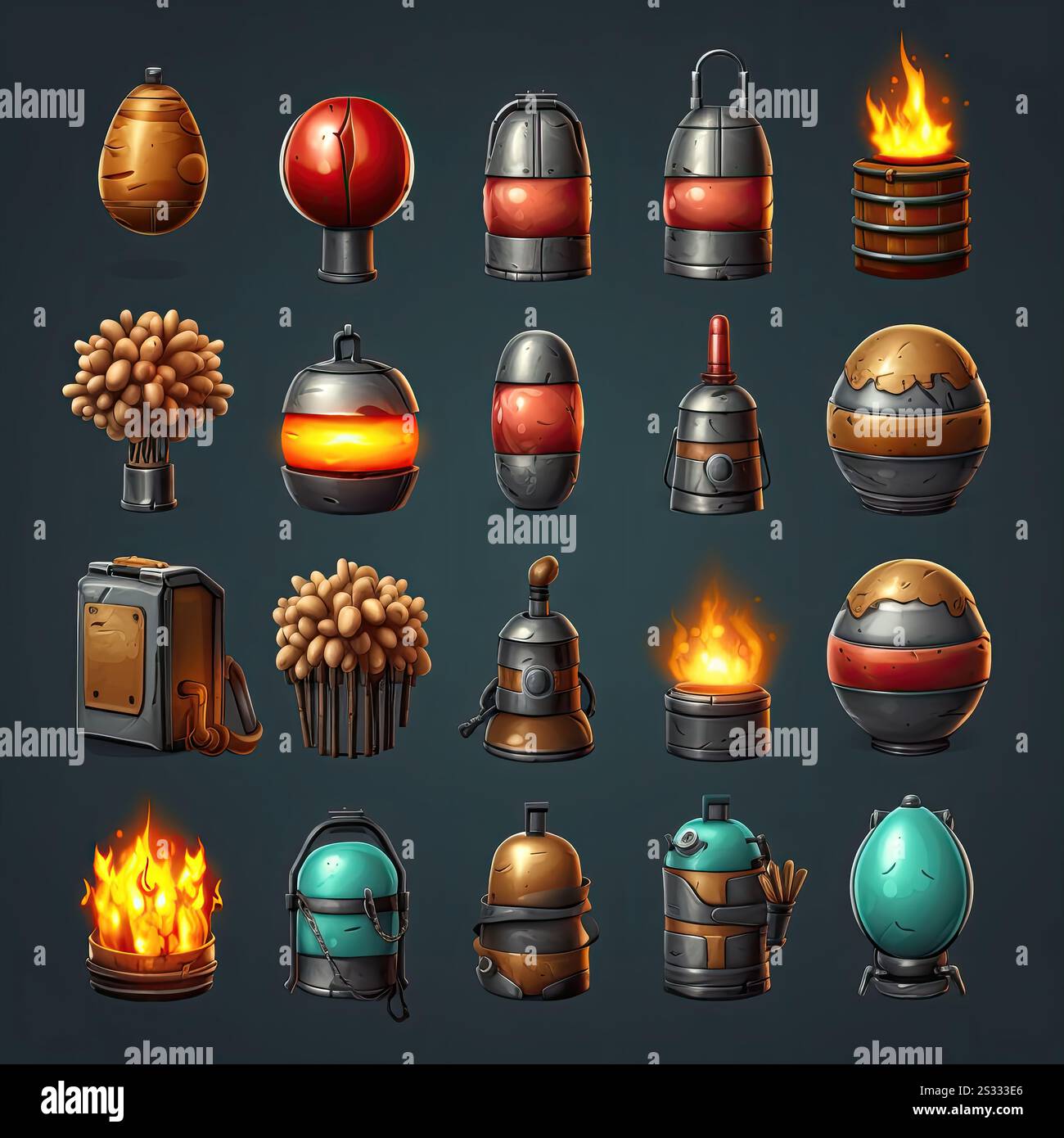 weapon bomb dynamite tnt game ai generated. danger destruction, explode ...