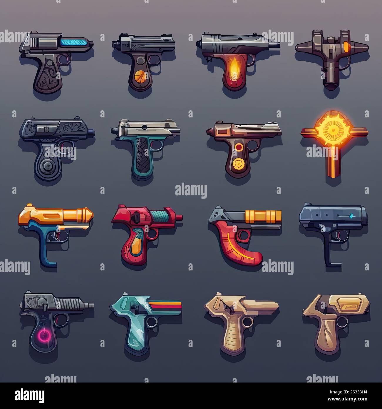 military pistol weapon game ai generated. danger black, war army ...