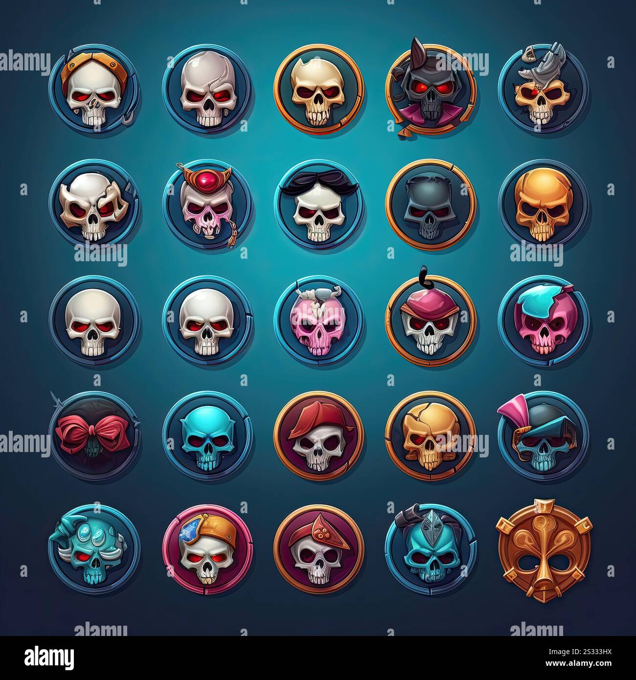 background skull death game ai generated. pirate danger, medical health ...