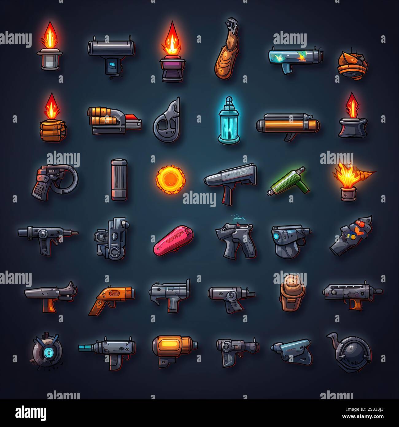 black gun weapon game ai generated. war danger, protection machine ...