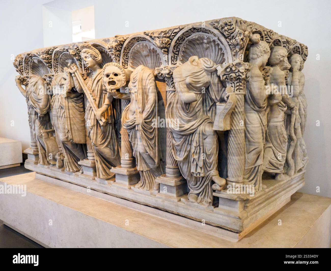Sarcophagus with the muses, from the Mattei collection of Villa ...