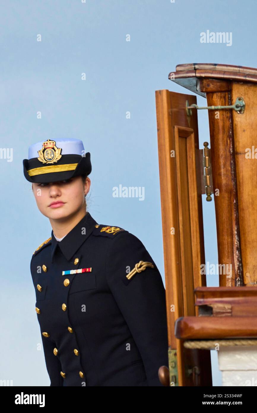 January 8, 2025, Cadiz, Andalucia, Spain: Dressed in Spanish Naval ...