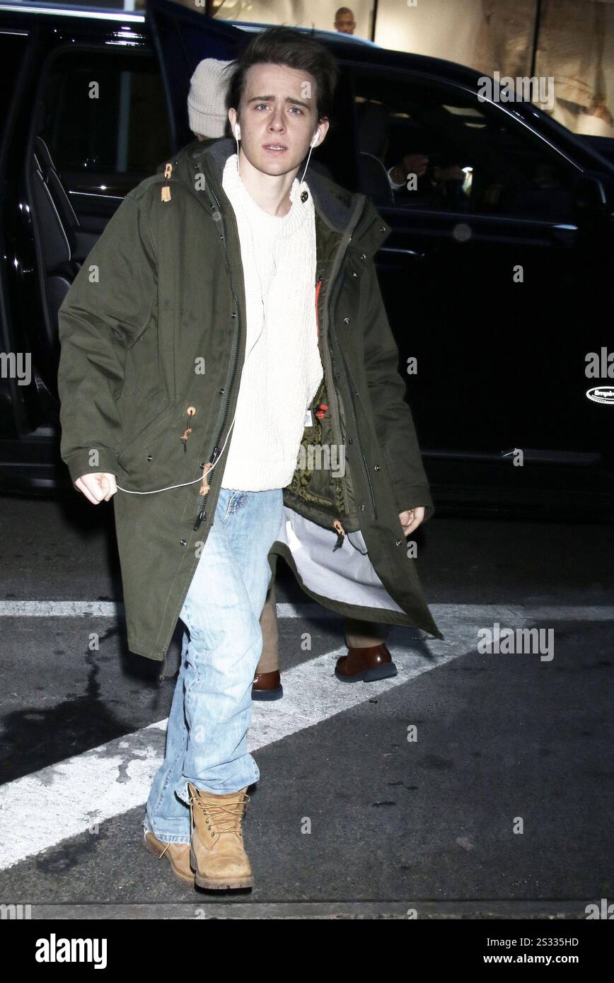 New York, NY, USA. 8th Jan, 2025. Sam McCarthy seen at Good Morning ...