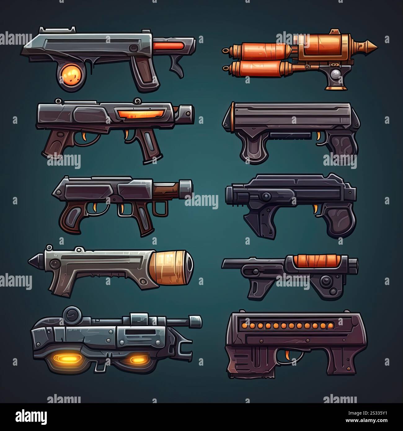 bullet shotgun weapon game ai generated. shot trigger, ammunition ...