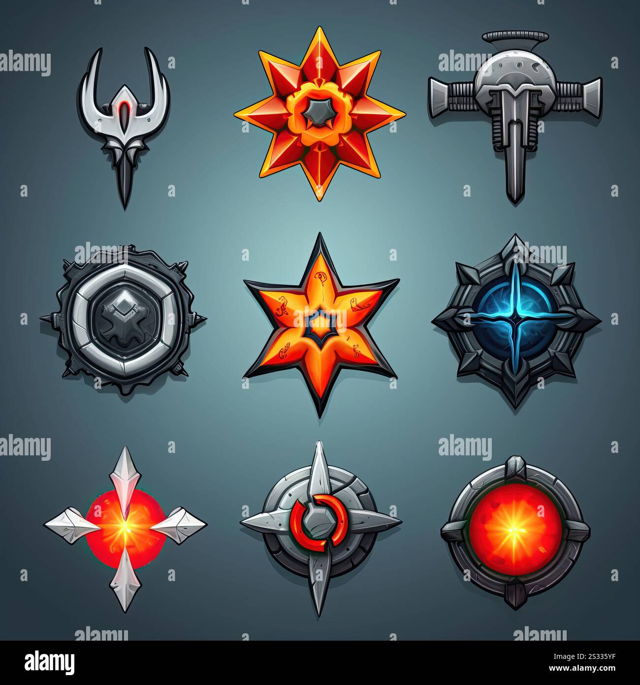 blade shuriken weapon game ai generated. karate kill, iron fight, metal ...