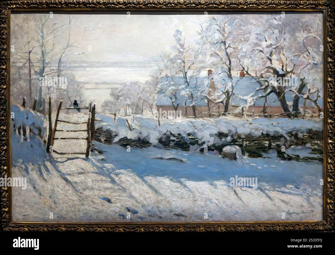 The Magpie or La Pie by Claude Monet in the Musee d'Orsay, Paris ...