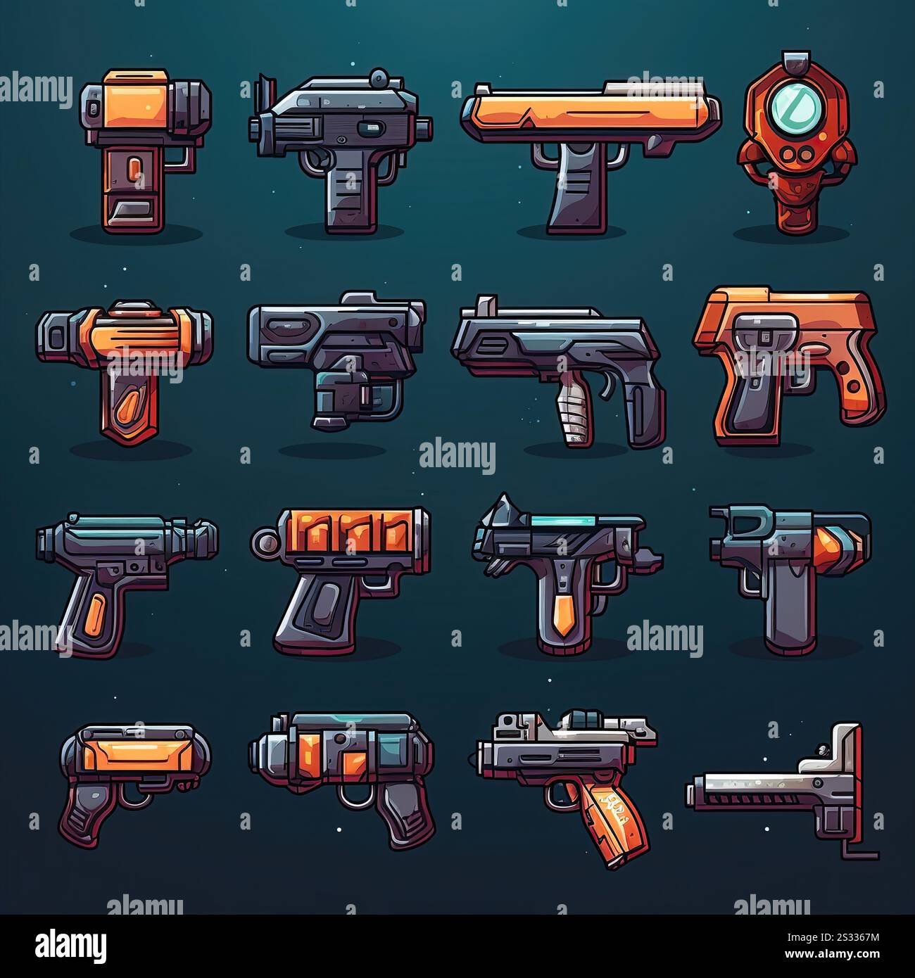 trigger gun weapon game ai generated. background rifle, bullet , pistol ...