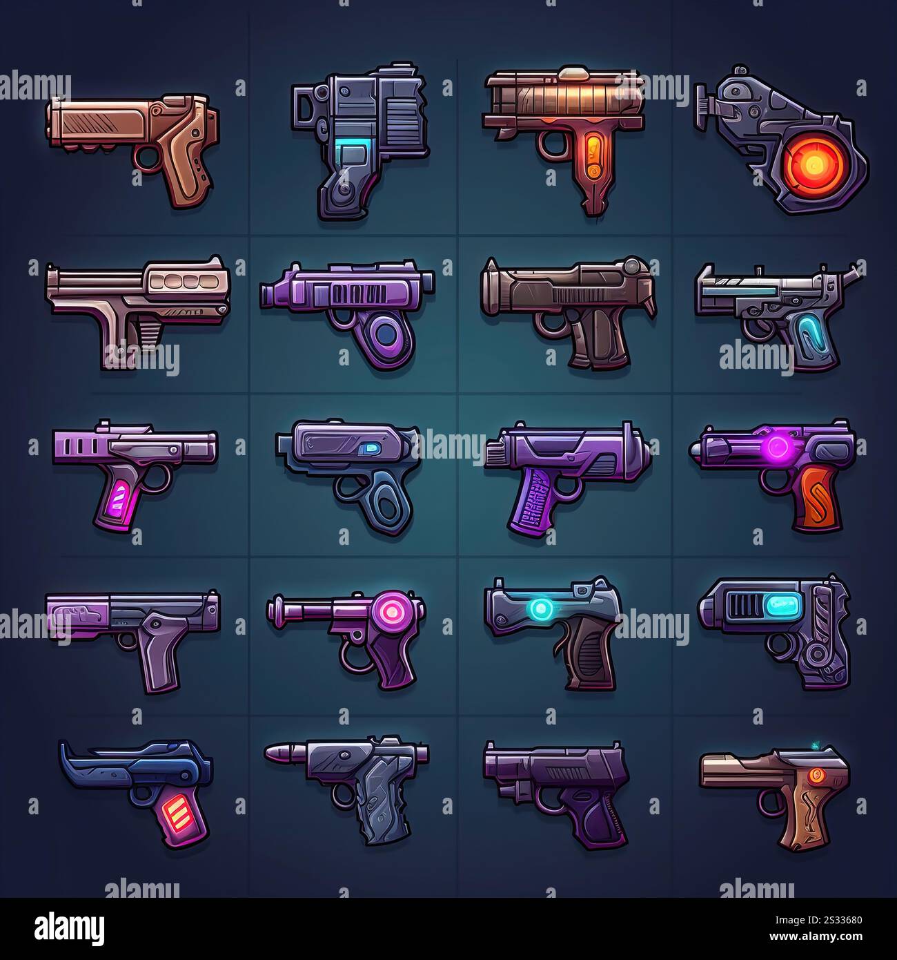 trigger pistol weapon game ai generated. fire security, gun, handgun ...