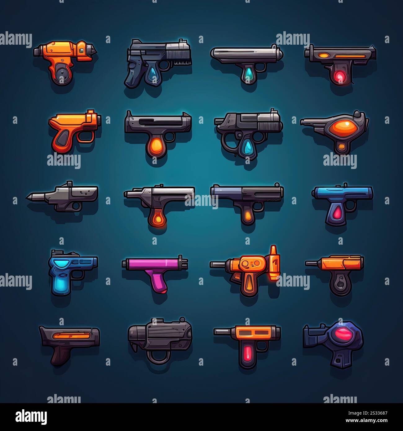 trigger gun weapon game ai generated. background rifle, bullet , pistol ...