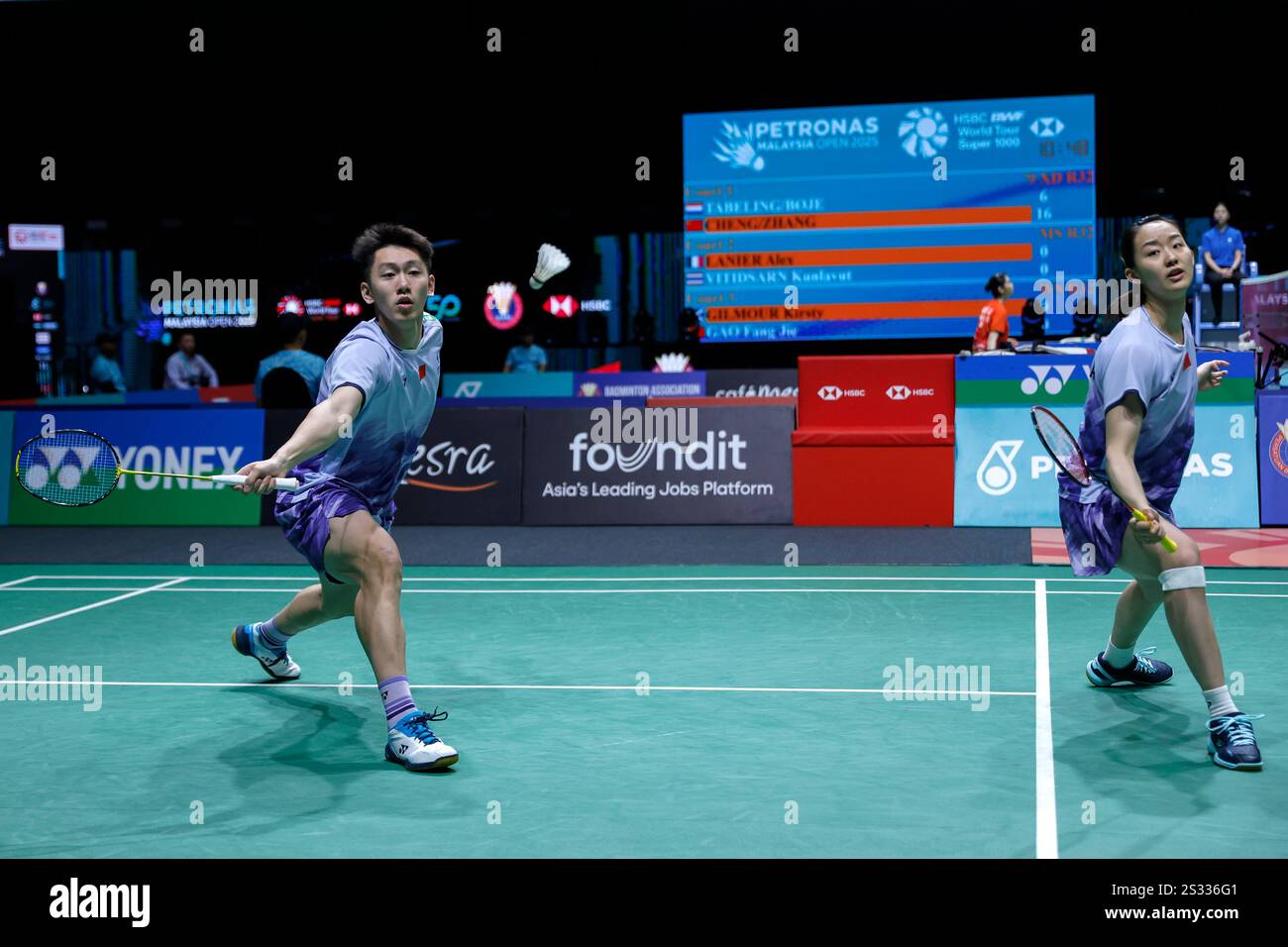 Kuala Lumpur, Malaysia. 08th Jan, 2025. Cheng Xing (L) and Zhang Chi of ...