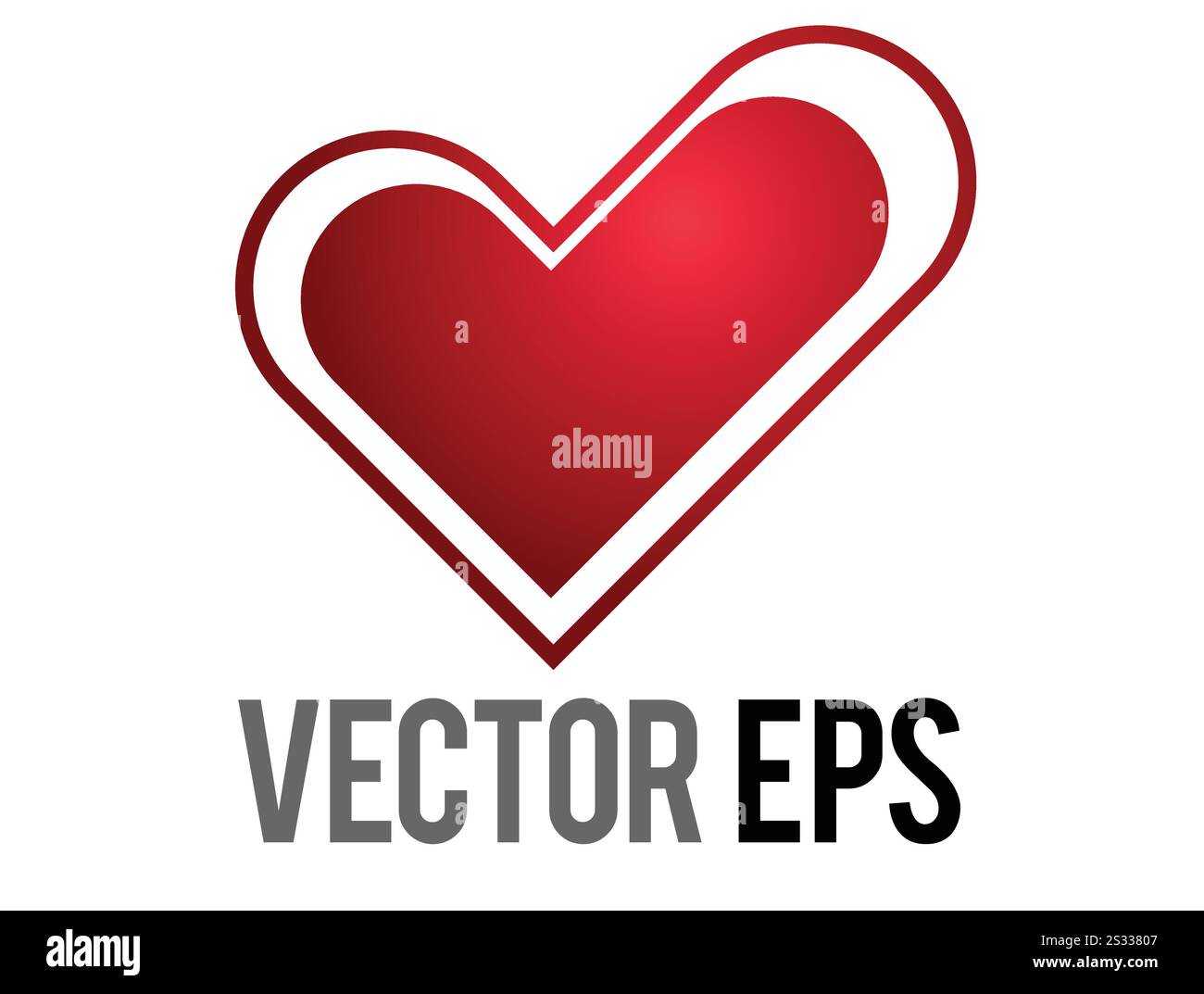 The isolated Y2K gradient red retro heart and star icon Stock Vector ...