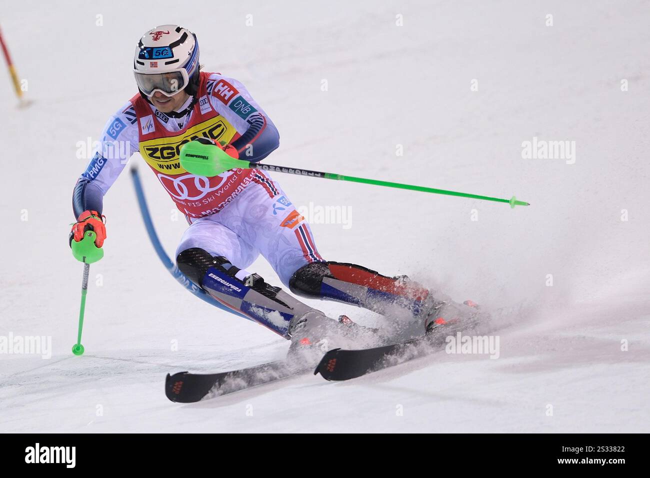 Madonna Di Campiglio, Italy. 08th Jan, 2025. Henrik Kristoffersen of ...