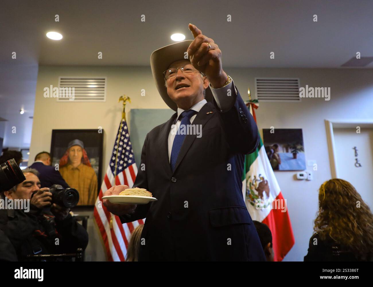 Non Exclusive: Outgoing U.S. Ambassador to Mexico, Ken Salazar, during ...