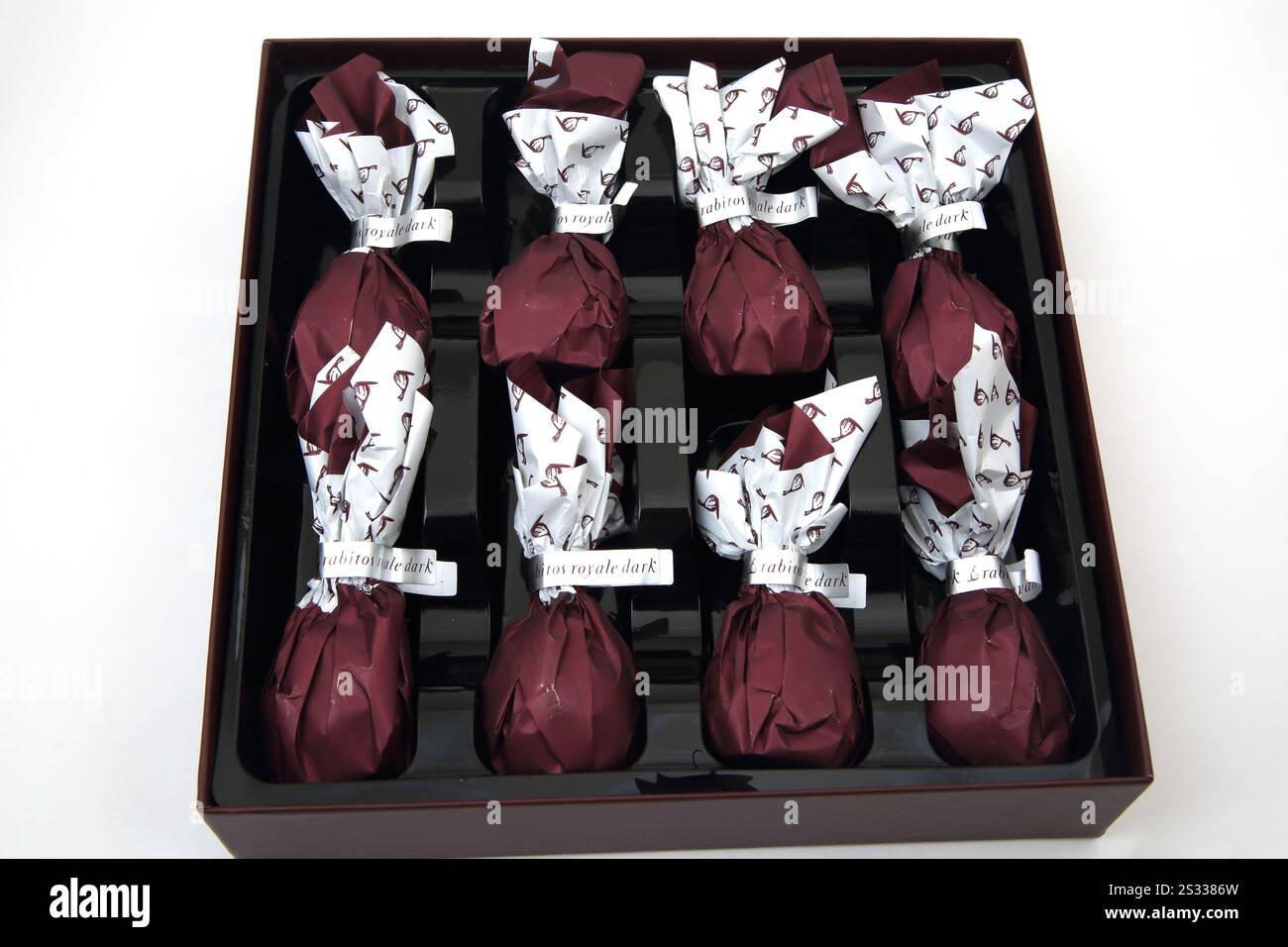 A Box of Rabitos Royale Dark Chocolate Figs Stock Photo - Alamy