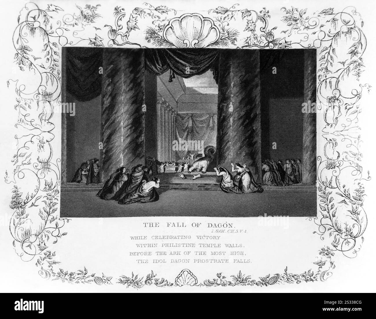 The ark of the covenant philistines Black and White Stock Photos ...