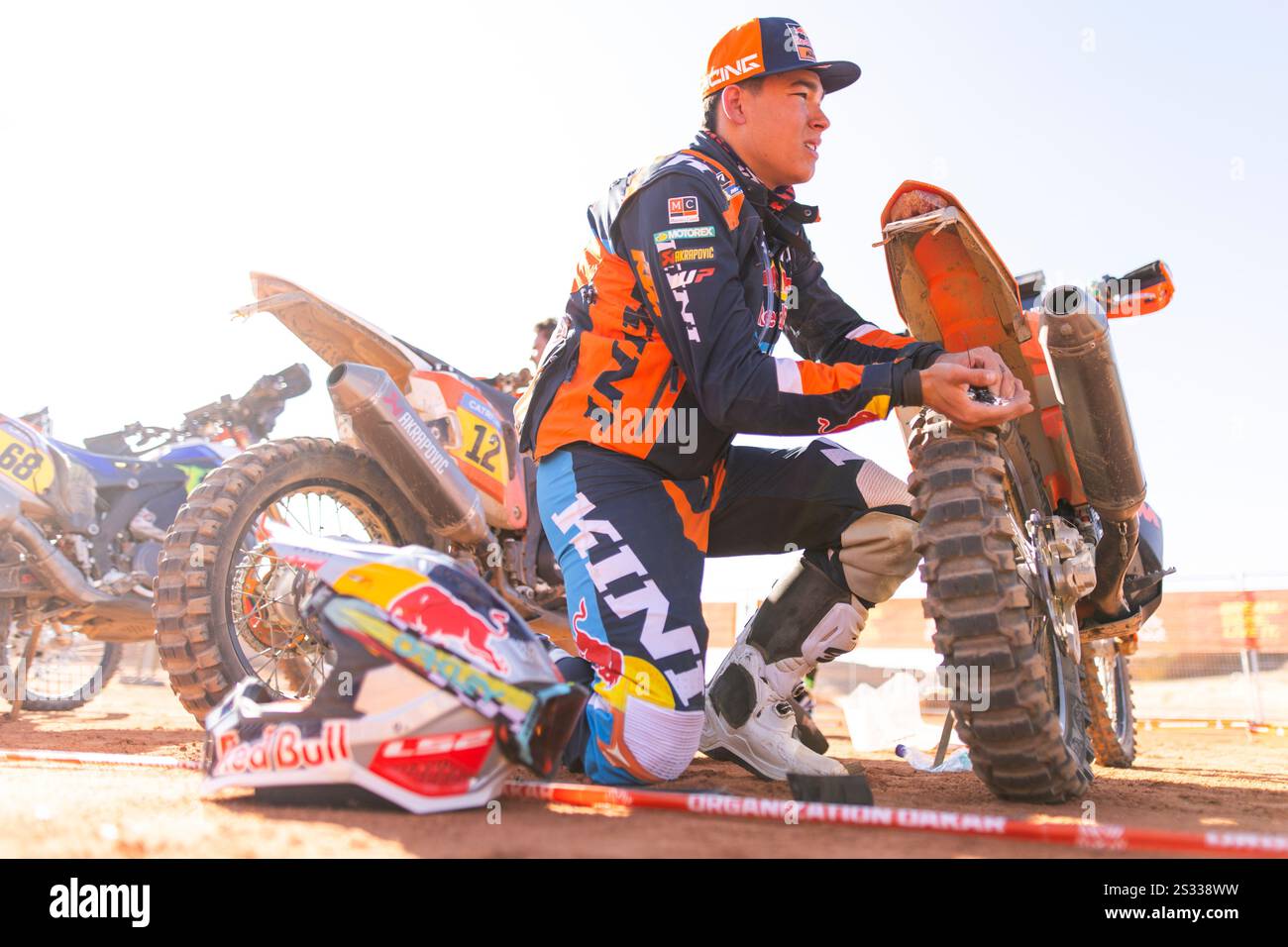 Al Ula, Arabie Saoudite. 08th Jan, 2025. CANET Edgar (spa), KTM, Bas World KTM Racing Team, FIM ...