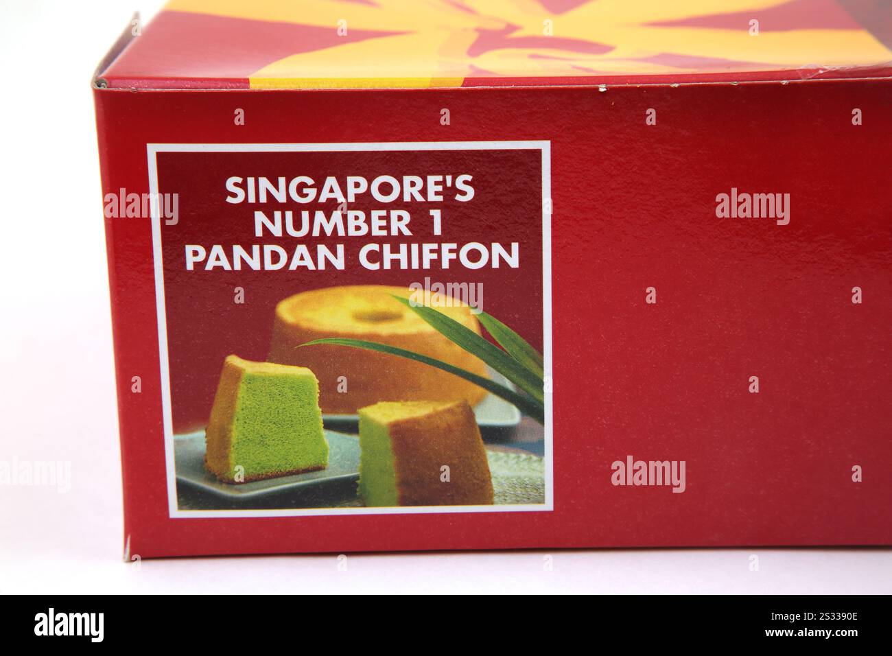 Singapore's Pandan Chiffon Cake Green Coloured Sponge made with the ...