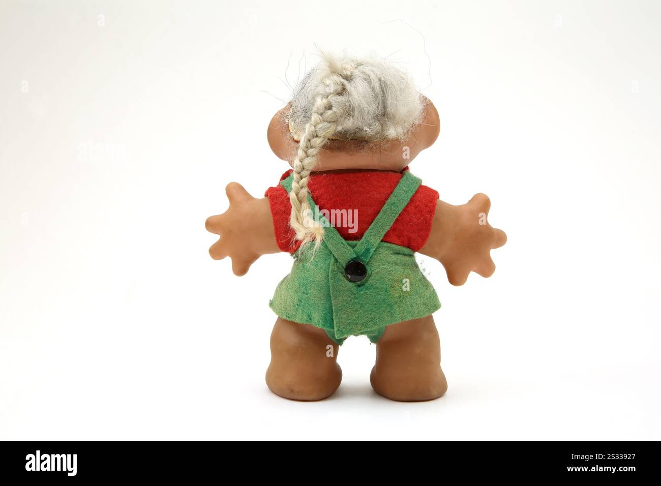 1980's Dam Doll (Troll) with Plaited white hair Stock Photo - Alamy