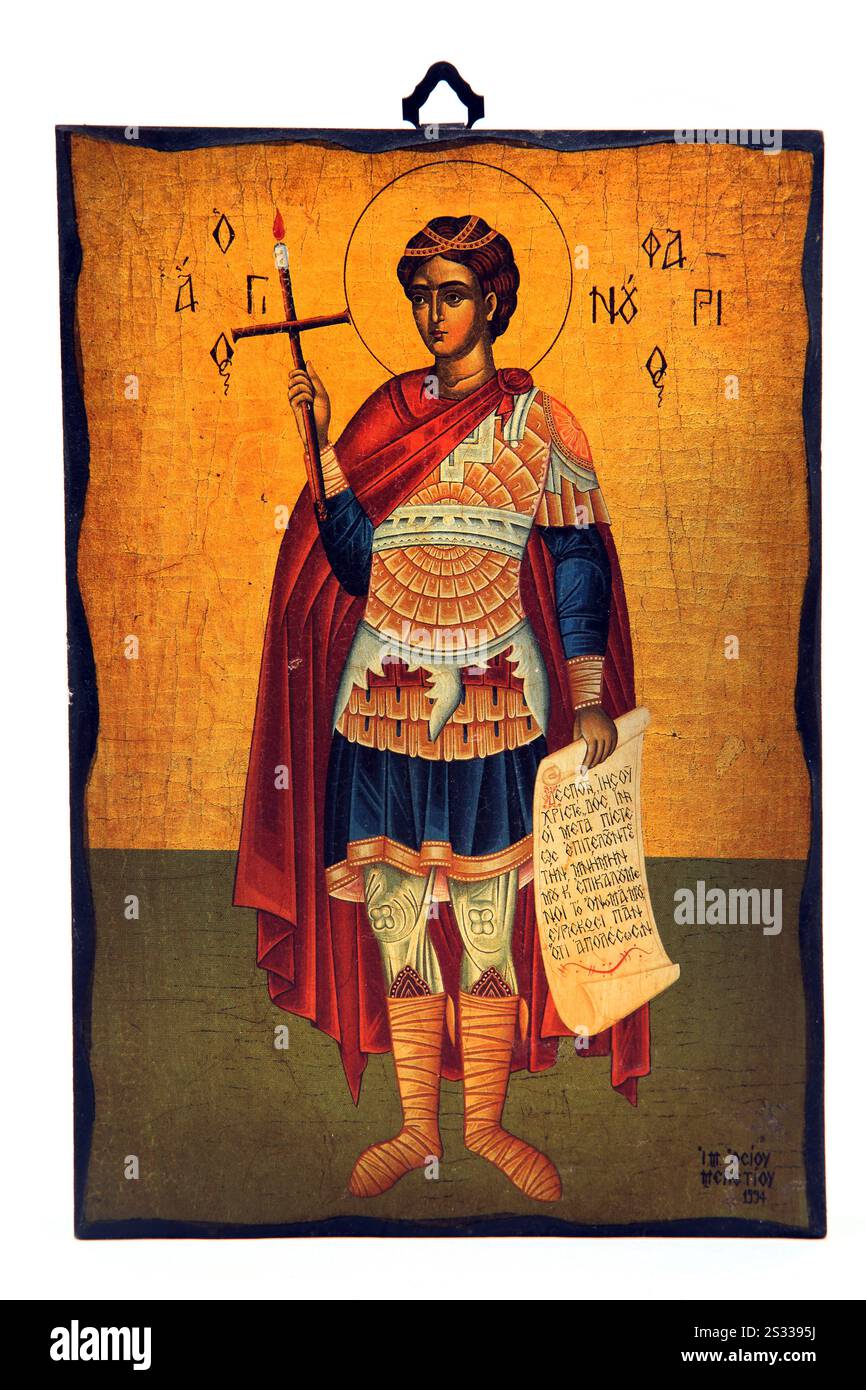 A true Copy of Greek Icon of Saint Phanurius (Fanourios) Patron Saint ...