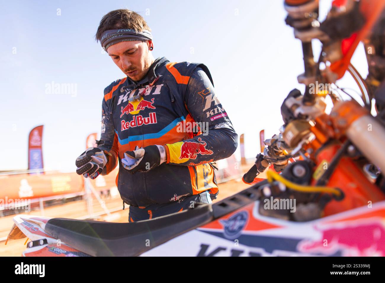 Al Ula, Arabie Saoudite. 08th Jan, 2025. EBSTER Tobias (aut), KTM, Bas World KTM Racing Team ...
