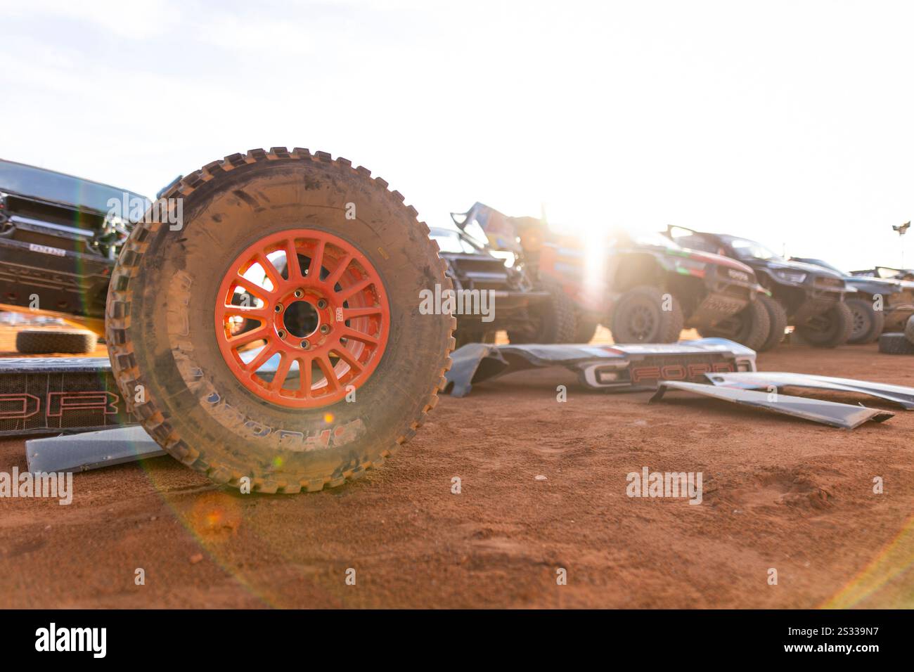 Al Ula, Arabie Saoudite. 08th Jan, 2025. Ambiance tyre during the Stage ...