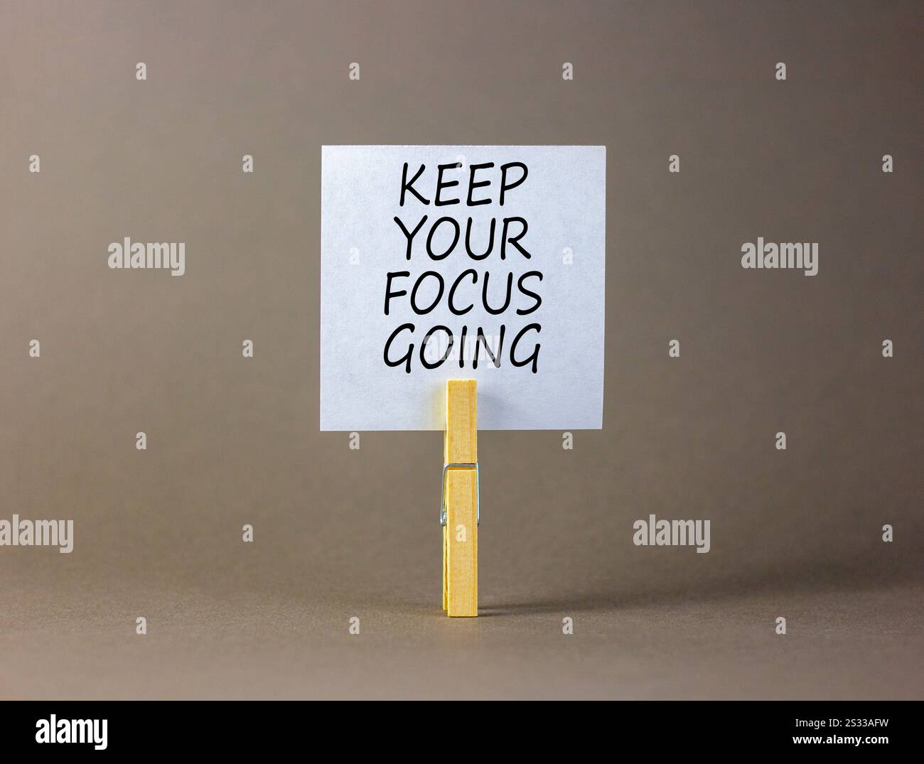 Keep your focus going symbol. Concept words Keep your focus going on ...