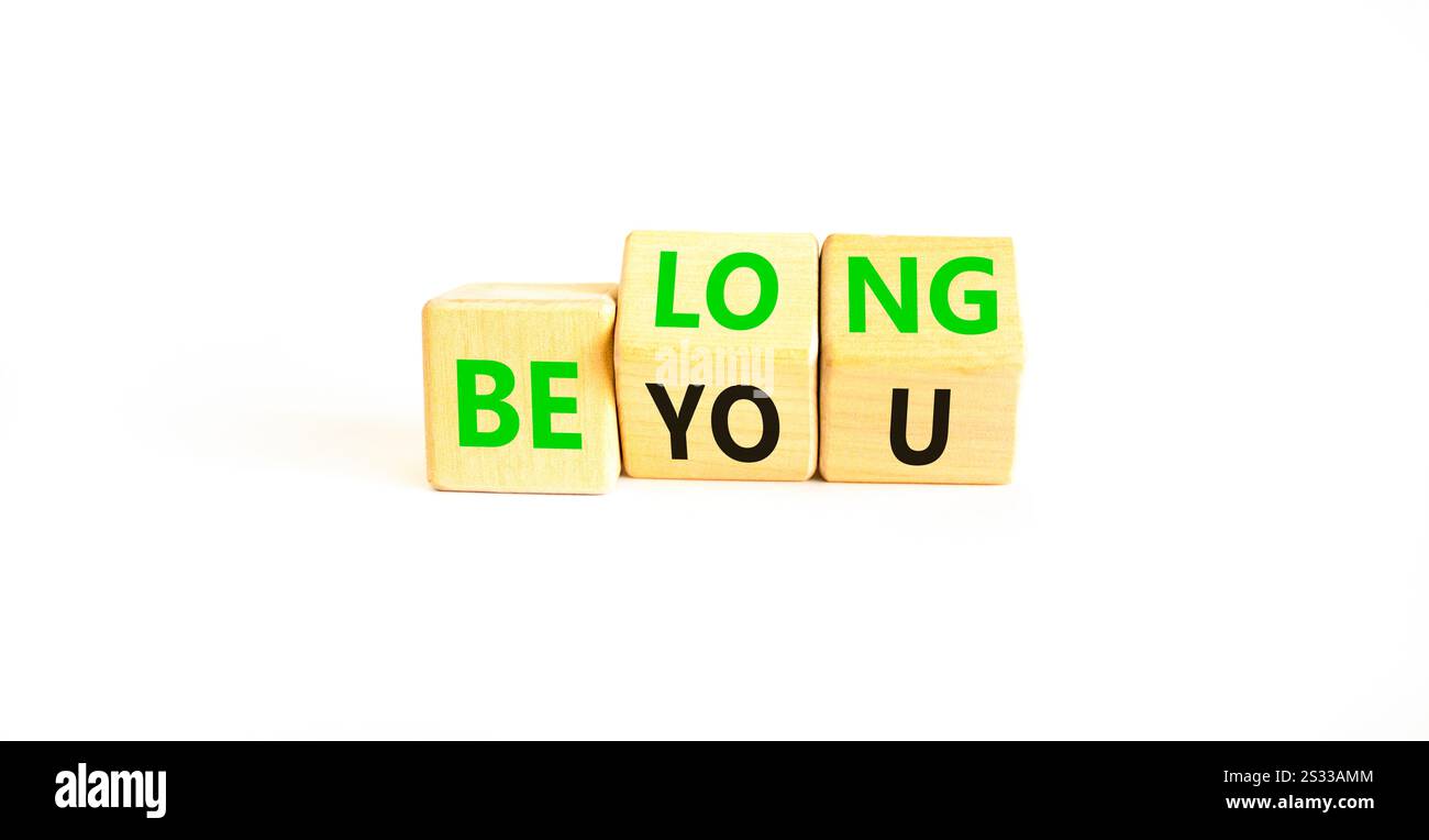 Belonging and belong symbol. Concept words Be you Belong on beautiful ...