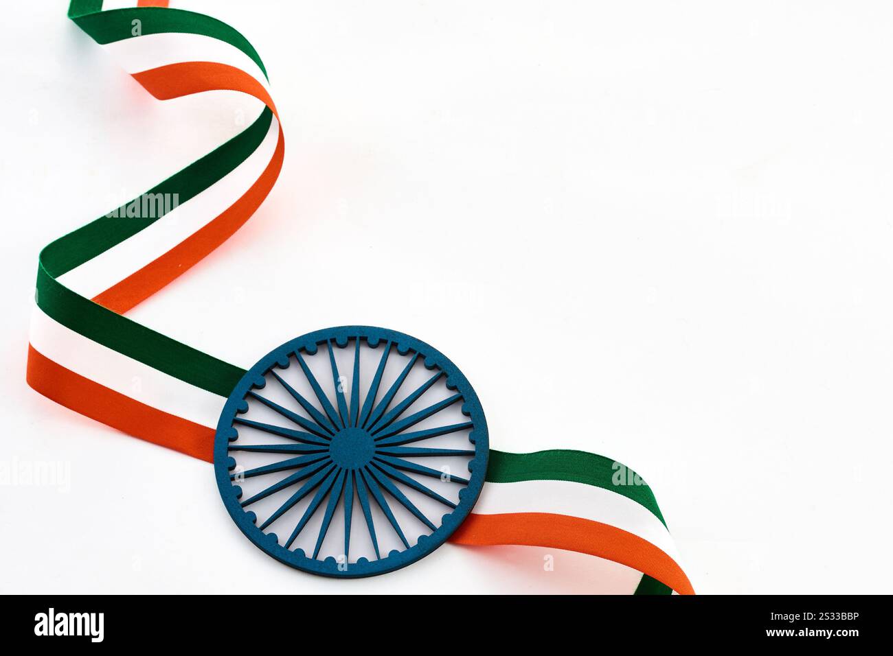 Indian Republic and Independence Day Symbol. Indian Flag Ribbon Stock ...