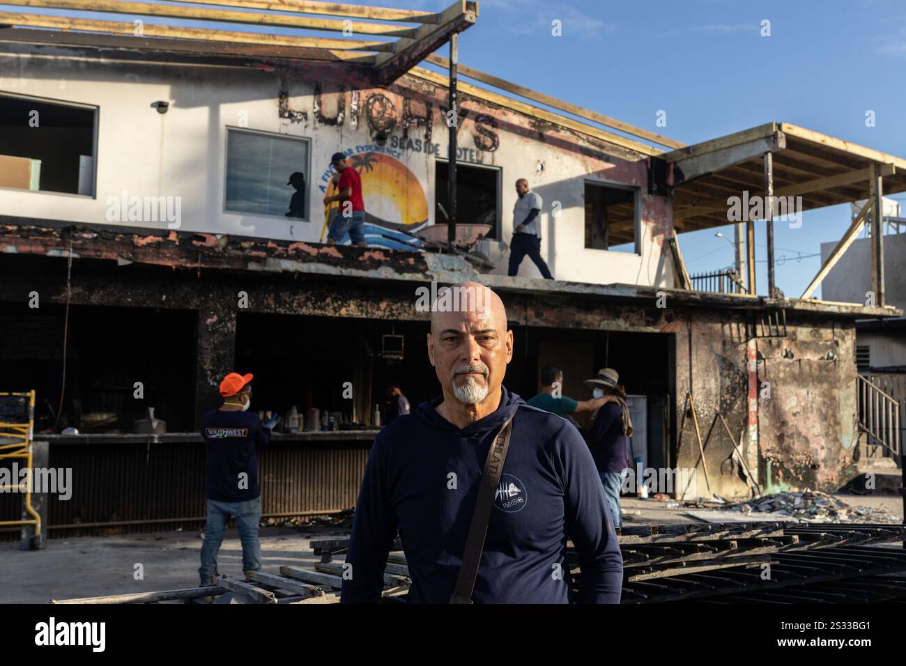 Angel Luis Marrero, owner of Luichy’s Seaside Hotel, stands outside of ...