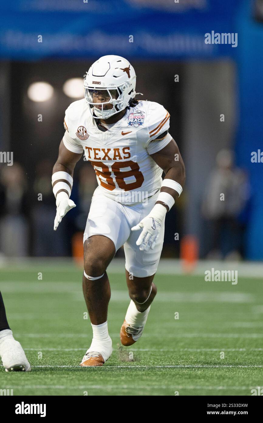 ATLANTA, GA - JANUARY 01: Edge Rusher Barryn Sorrell #88 of the Texas ...