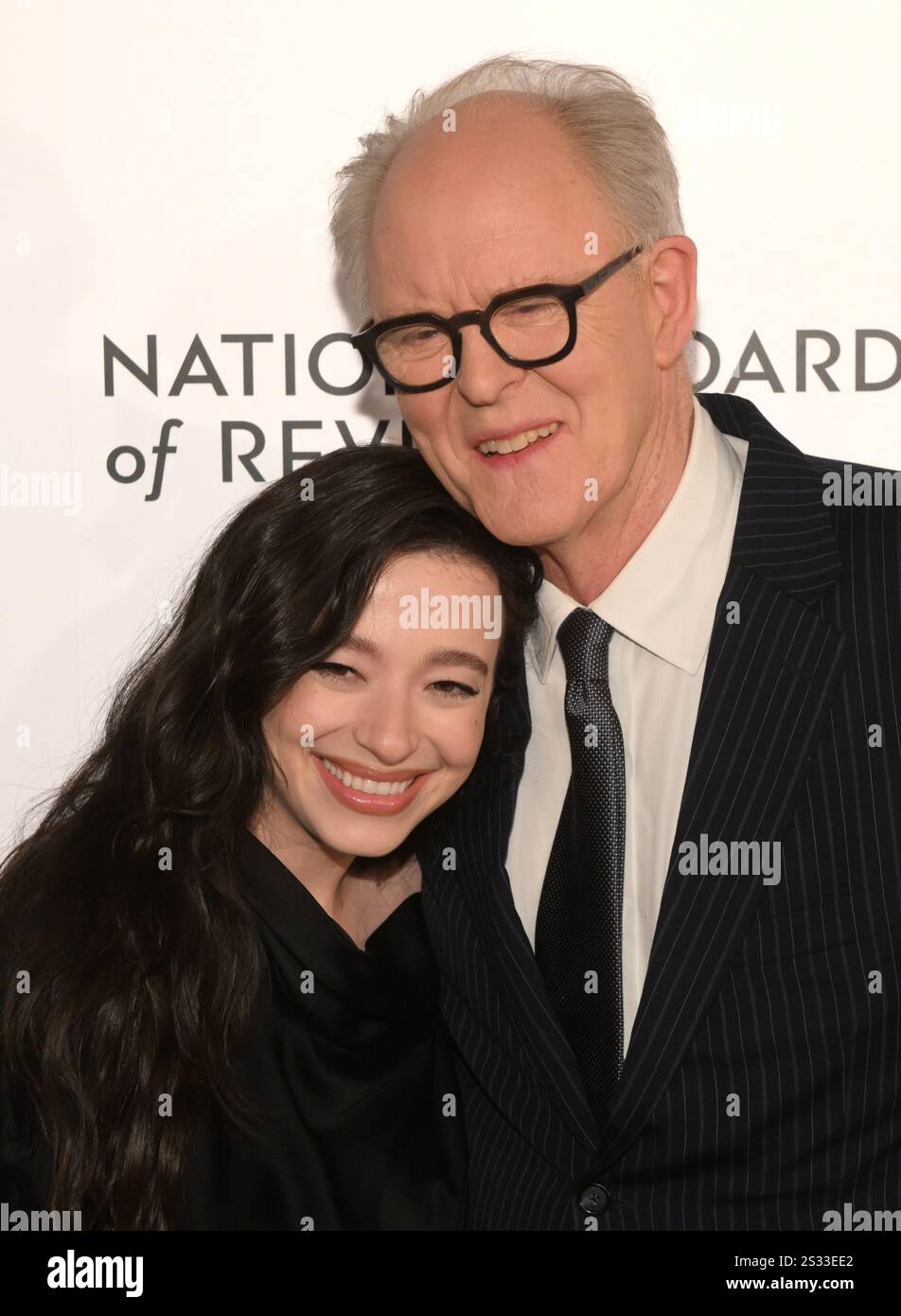 New York City, USA. 08th Jan, 2025. Mikey Madison and John Lithgow ...