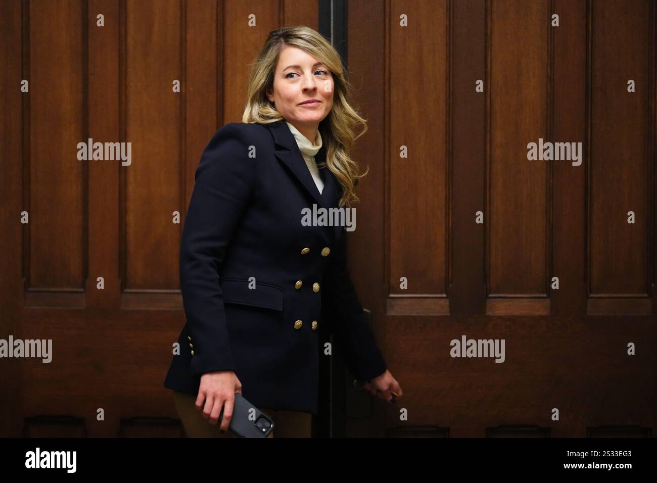 Ottawa, Canada. 08th Jan, 2025. Foreign Affairs Minister Melanie Joly ...
