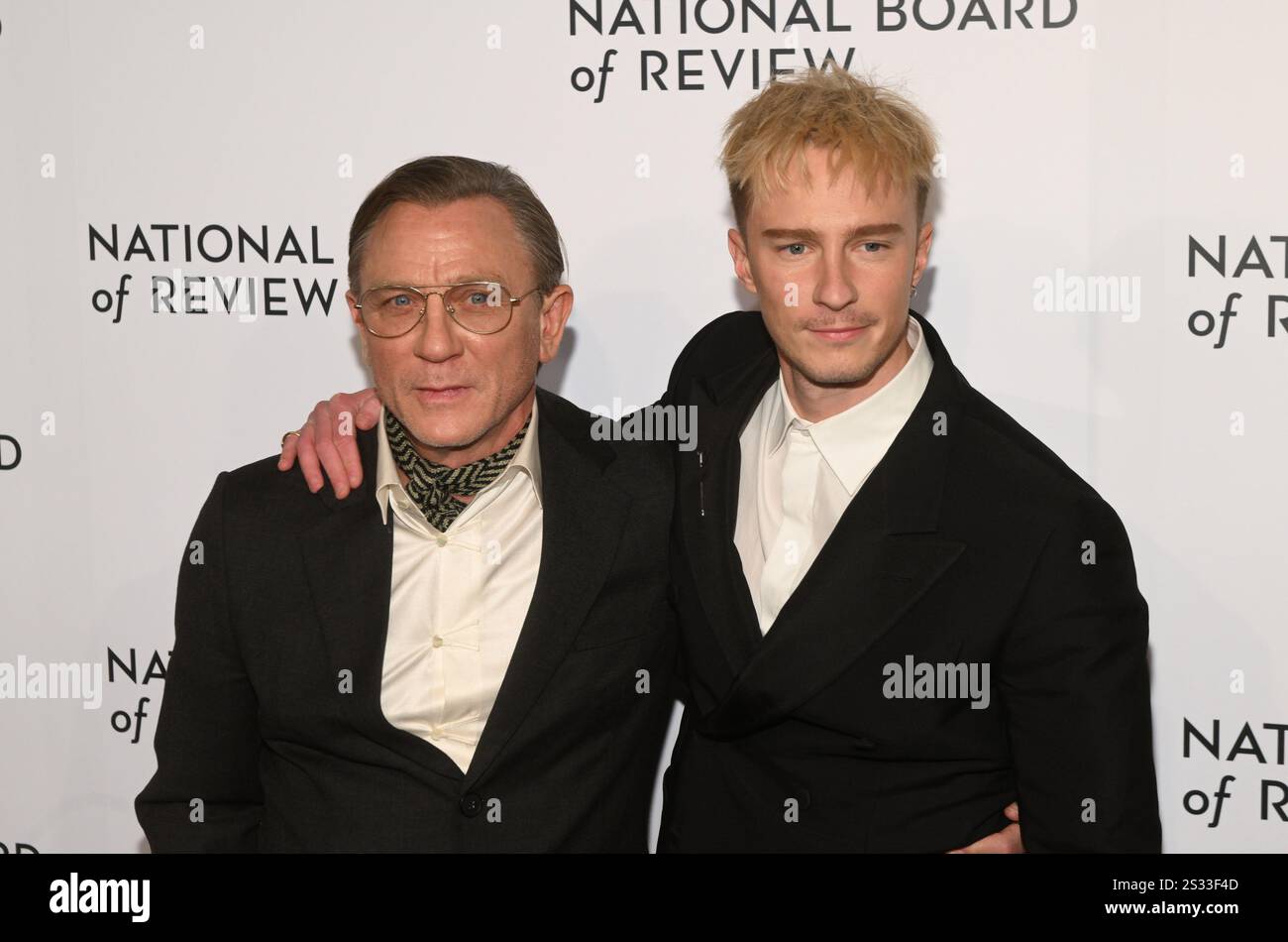 New York City, USA. 08th Jan, 2025. Daniel Craig and Drew Starkey ...
