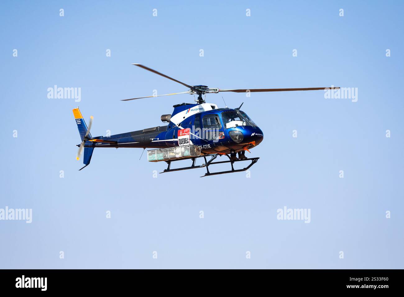 QUEBEC helicopter during the Stage 4 of the Dakar 2025 on January 8 ...