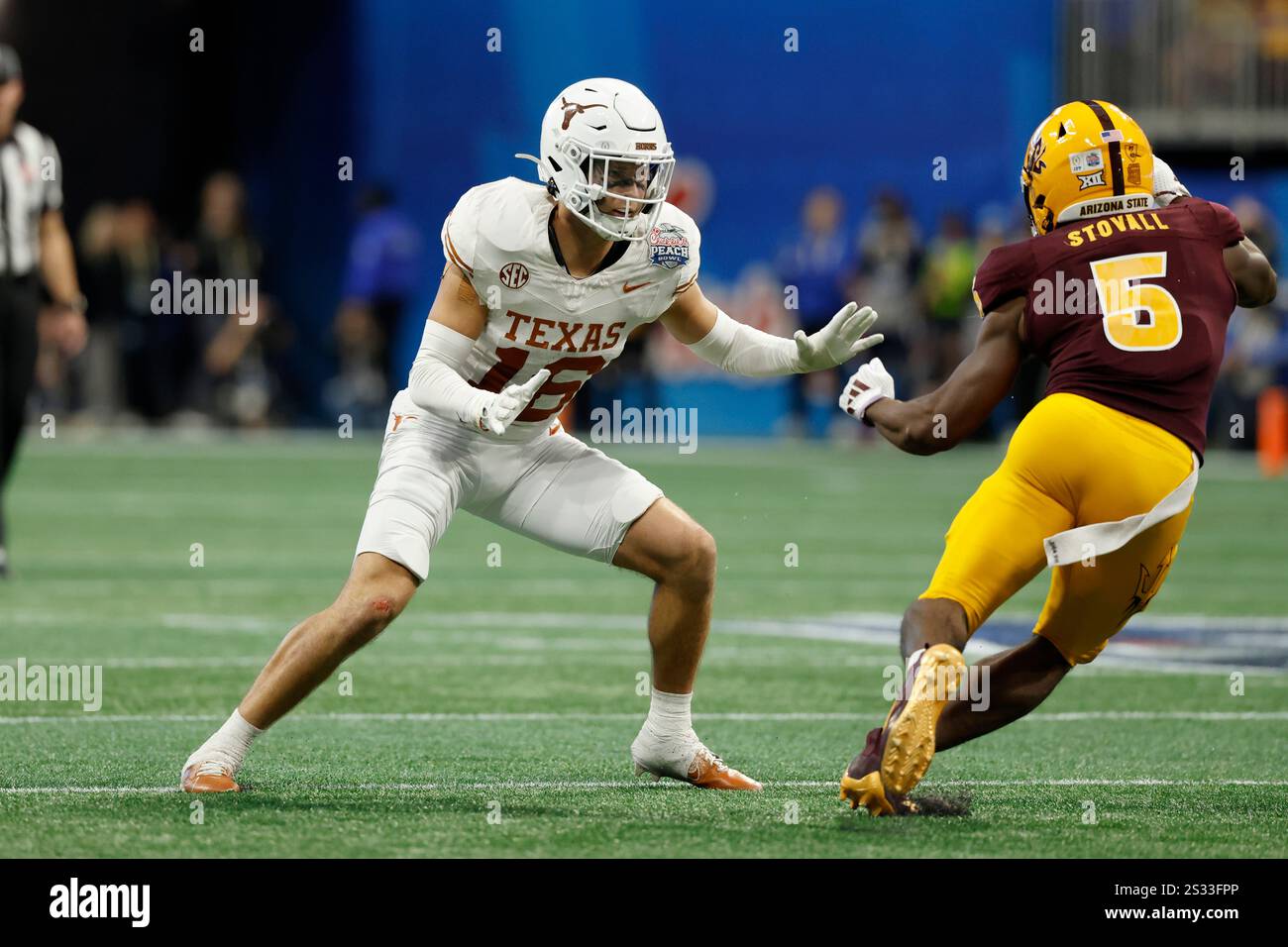 ATLANTA, GA - JANUARY 01: Defensive Back Michael Taaffe #16 of the ...