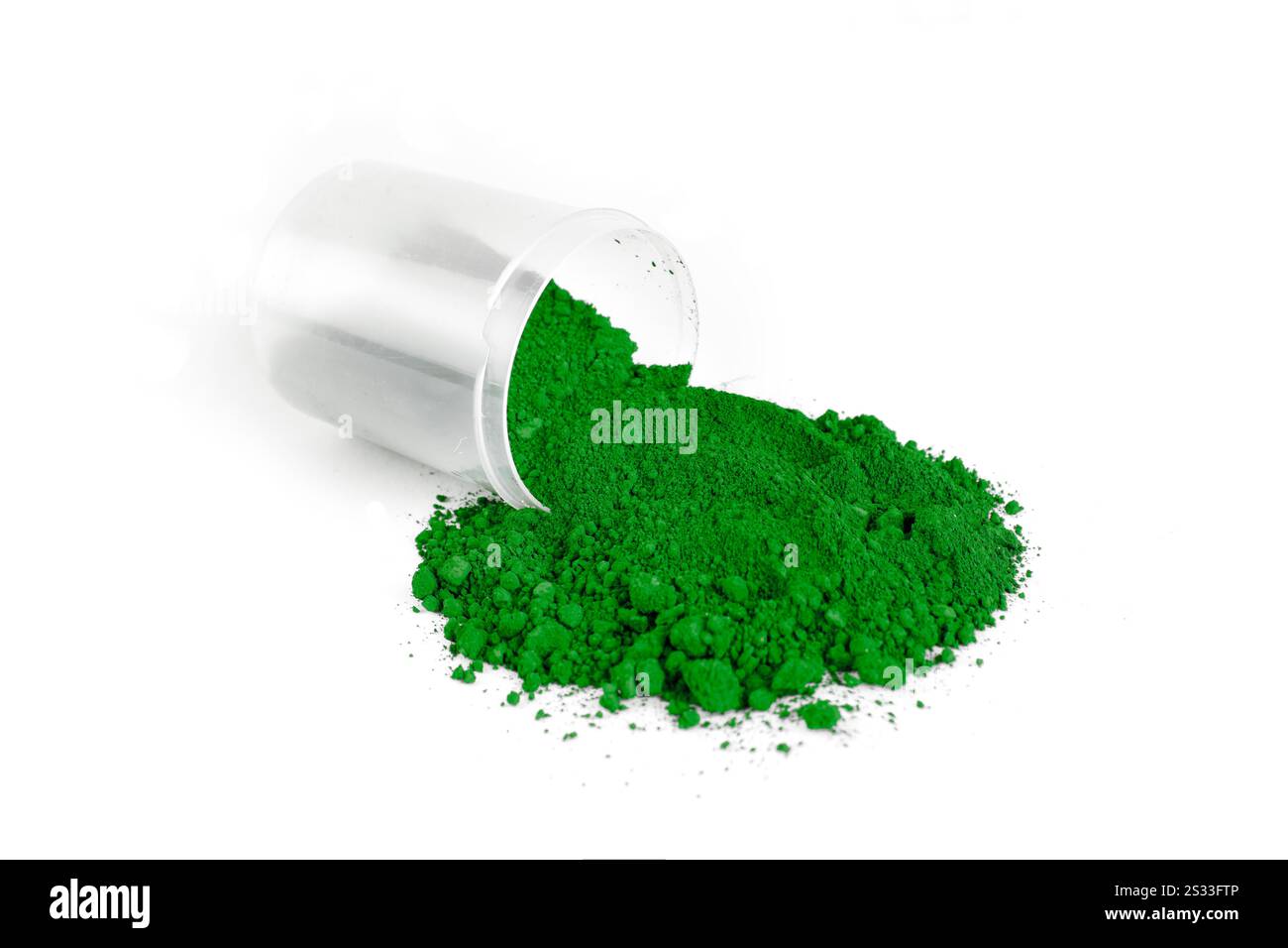 Vibrant Green Powder Created From Finely Ground Natural Ingredients for ...