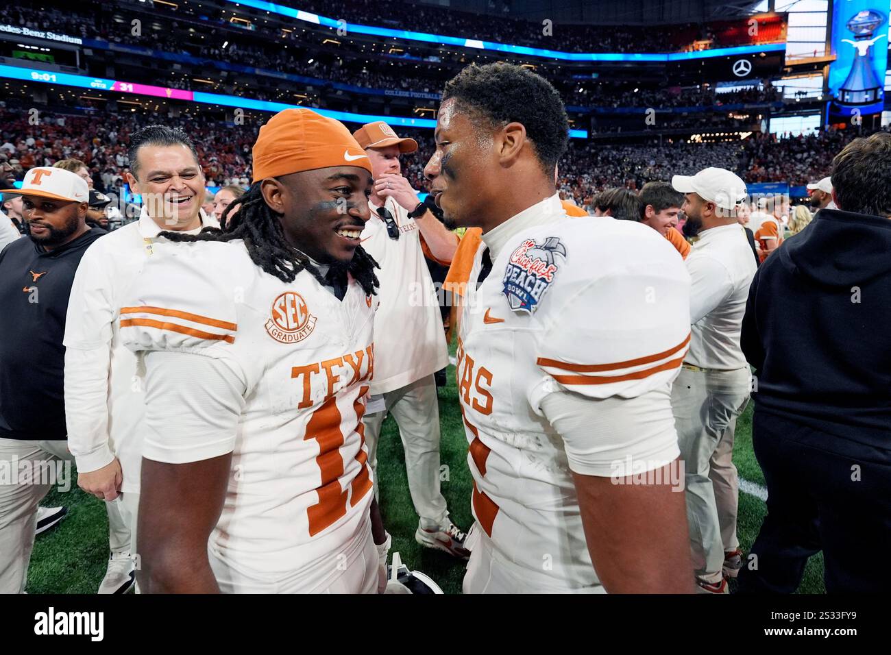 ATLANTA, GA - JANUARY 01: Wide Receiver Silas Bolden #11 and Wide ...