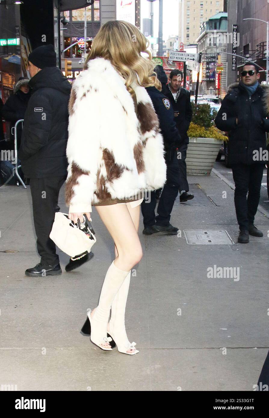 New York, NY, USA. 8th Jan, 2025. Jayden Bartels seen at Good Morning ...