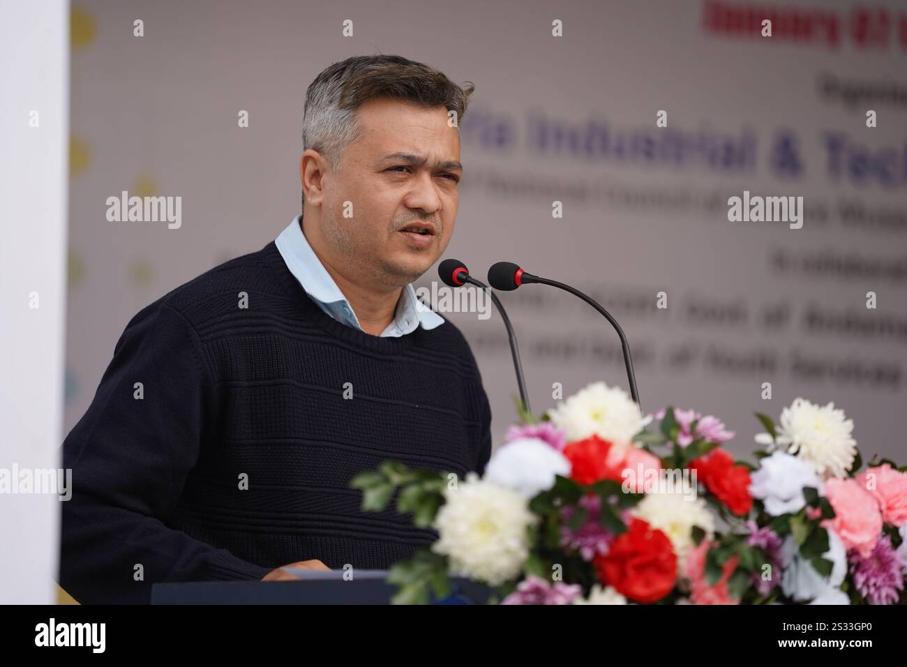 Arnab Chatterjee, Director BITM, delivering his address during the 48th ...