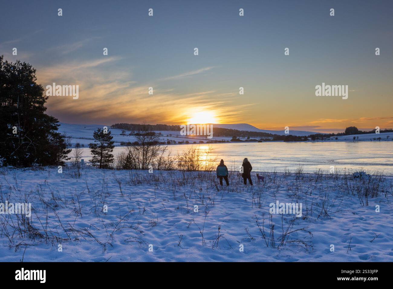 Threipmuir Reservoir. Balerno. Midlothian. Scotland, UK. 08th Jan, 2025 ...