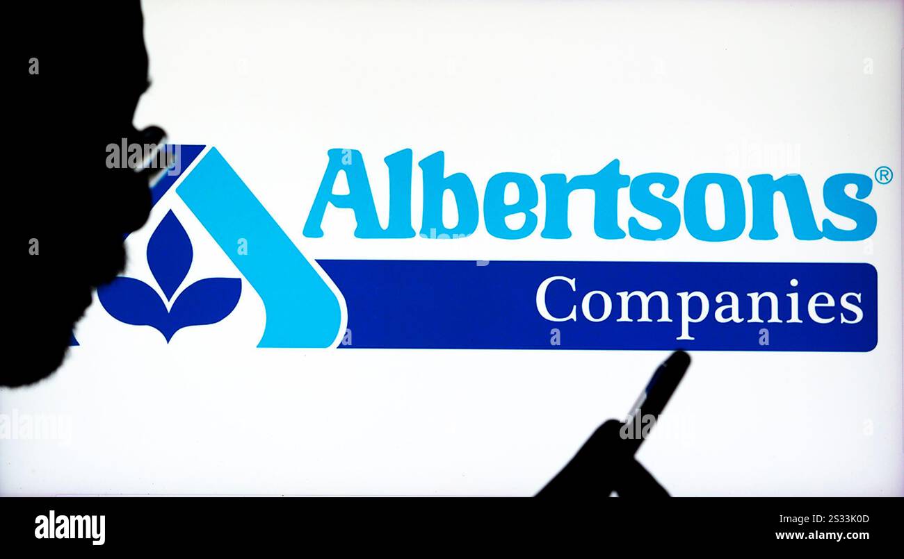 Germany. 06th Jan, 2025. In this photo illustration, an Albertsons ...